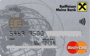 Bank Card: MasterCard Classic (Raiffeisen Bank, AustriaCol:AT-MC-0023