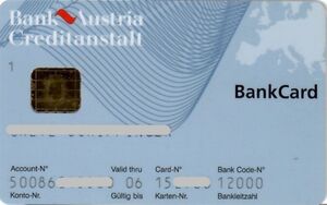 Bank Card: BankCard Maestro (Bank Austria, AustriaCol:AT-MS-0060.03