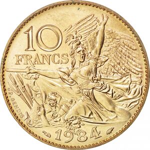 Moneda: 10 Francs (200th Birth anniversary of sculptor Francois Rude ...