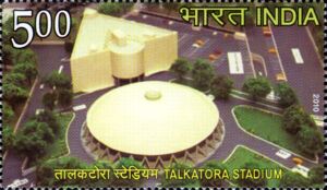Stamp: Talkatora Stadium (India(19th Commonwealth Games, New Delhi) Mi ...