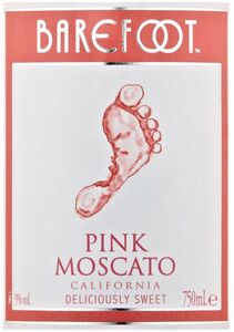 Etiqueta de bebida: Barefoot Pink Moscato California (Barefoot Cellars ...