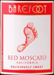 Drink Label: Barefoot Red Moscato California (Barefoot Cellars, United ...