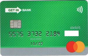 Bank Card: Green (Getin Noble Bank, PolandCol:PL-MC-0358.05