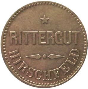 Coin: 8 Pfennig (Rittergut) (Germany, Empire(Hirschfeld (Sachsen)) Men ...
