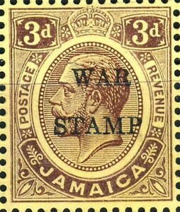 Stamp: War stamps (Jamaica(War stamps) Mi:JM 72II I,Sn:JM MR9a,Yt:JM 77 ...