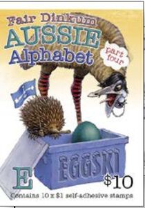 Stamp: E is for Emu, Echidna, Eski, Eureka Stockade flag (Australia ...