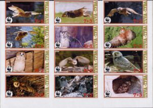 Stamp: Owls WWF (Russia, Tuva: Illegal StampsCol:RU-TY 2006-08