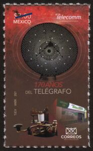 Stamp: Telegraph in Mexico, 170 Years (MexicoSn:MX 3220,Yt:MX 3279
