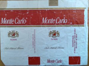 Cigarette Pack: Monte Carlo (ChileCol:CL-CT-0096