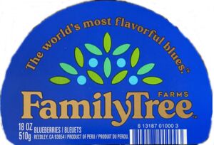 Food Label: Family Tree Farms Blueberry (Family Tree Farms, United ...