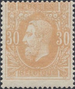 Timbre: King Leopold II (Belgique(King Leopold II) Sn:BE 34a,Yt:BE 33a ...