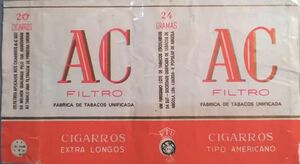 Cigarette Pack: Ac (AngolaCol:AO-CT-0008