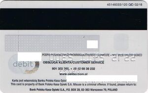 Bank Card: Bank Pekao (Bank Polska Kasa Opieki SA/Bank Pekao SA ...