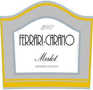 Drink Label: Ferrari-Carano Merlot (Ferrari-Carano Mountain Winery ...
