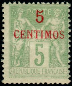Timbre: French office (Maroc(Type Sage (Type II)) Mi:FR-MA 9II,Sn:FR-MA ...