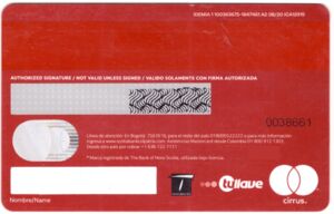 银行卡: Scotiabank Colpatria (Colpatria, 哥伦比亚Col:CO-MC-0024