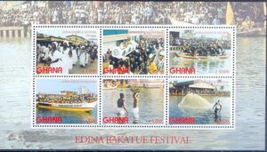 Stamp: Edina Bakalue Festiva (Ghana(Edina Bakatue Festival) Mi:GH BL446 ...