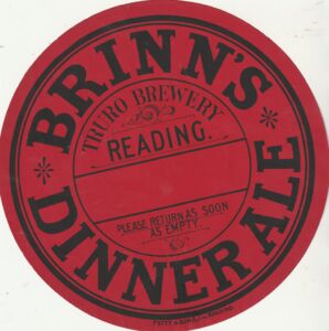 Drink Label: Brinn's Dinner Ale (Truro Brewery, United Kingdom of Great ...