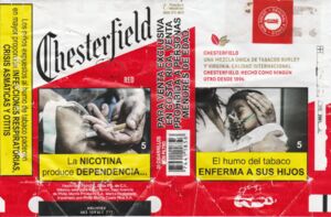Cigarette Pack: Chesterfield Red (Costa RicaCol:CR-CT-0050