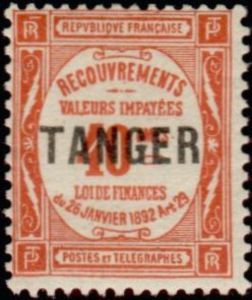 Stamp: Tanger (Tangier, French Post Office) (Tanger 1918) Mi:MA-TG P11 ...
