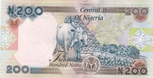 Banknote: 200 Naira (Nigeria(1984-2022 Issue) Wor:P-29f.1