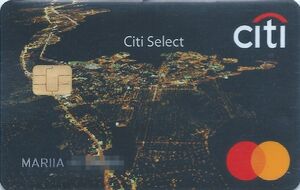 Bank Card: Citi Select (Citibank, RussiaCol:RU-MC-0426.12