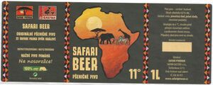 Drink Label: Safari Beer psenicne pivo 11° (Safari pivovar, Czech ...