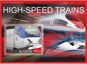 Stamp: High-speed trains (Algeria: Illegal Stamps(High-speed Trains ...