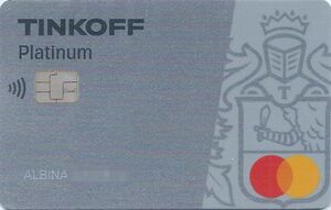 Bank Card: TINKOFF Platinum (Tinkoff Credit Systems, RussiaCol:RU-MC-2246.10