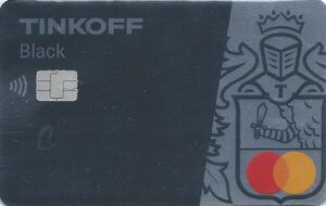Bank Card: TINKOFF Black (Tinkoff Credit Systems, RussiaCol:RU-MC-2148.04