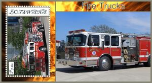 Stamp: Transport Fire Trucks (Botswana: Illegal Stamps(Botswana) Col:BW ...