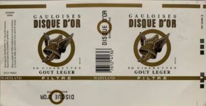 Cigarette Pack: Gauloises Disque D'Or (Switzerland(Gauloises Disque D ...