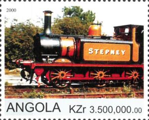 Stamp: Train (Angola: Illegal Stamps(Steam Locomotives 2000) Col:AO ...