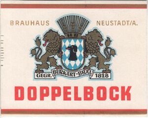 Drink Label: Doppelbock (Brauhaus Neustadt, Germany, Federal ...