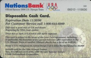 Bank Card: Nations Bank (NationsBank, United States of AmericaCol:US-VC ...