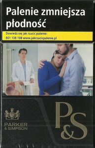 Cigarette Pack: Parker & Simpson P&S black (PolandCol:PL-CT-0409