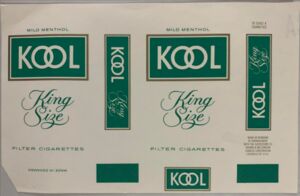 Cigarette Pack: Kool (DenmarkCol:DK-CT-0038