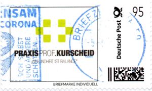 Stamp: Praxis Prof. Kurscheid (Personalized & Private Mail Stamps ...