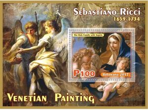 Stamp: Art Venetian Painting Sebastiano Ricci (Botswana: Illegal Stamps ...