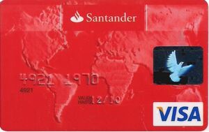 Tarjeta de Banco: Santander (Banco de Santander, EspañaCol:ES-VI-0086.03