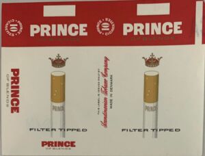 Cigarette Pack: Prince (DenmarkCol:DK-CT-0001