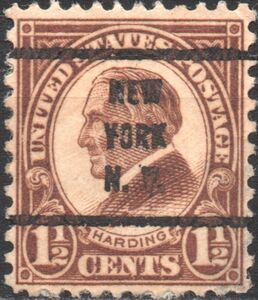 Stamp: Warren G. Harding (United States of America) (1922-1934 Regular ...