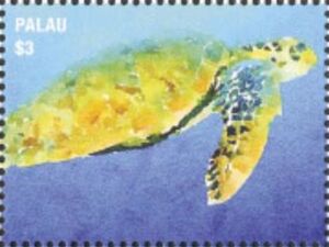 Stamp: Turtle of the Sea (Palau(Turtles of the Sea (2020)) Mi:PW 4326 ...
