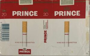 Cigarette Pack: Prince (Denmark(Prince) Col:DK-CT-0054