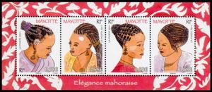 Stamp: Elegance Mahoran (Mayotte(Women´s Hairstyles 2011) Mi:YT BL14,Sn ...