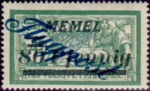 Stamp: Type Merson (Memel Territory(Memel) Mi:KL 73,Sn:KL C9,Yt:KL PA9 ...