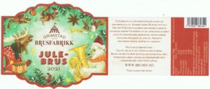 Drink Label: Julebrus (Grimstad Brusfabrikk, NorwayCol:NO-SODA-000341