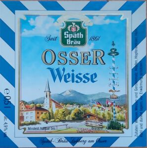 Drink Label: Späth Bräu Osser Weisse (Späth Bräu, Germany, Federal ...