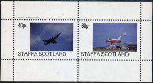 Stamp: Aircraft (Scotland, Staffa: Cinderella Stamps(Aircraft 1982) Col ...
