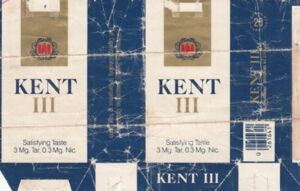 Cigarette Pack: Kent III (United States of AmericaCol:US-CT-0477